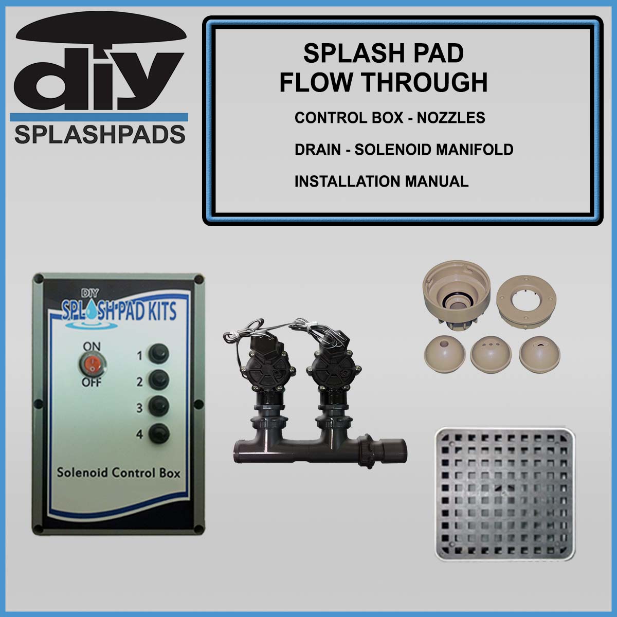 6 Nozzle Splash Pad Pool Tie-in Kit | DIY Splash Pad Kits